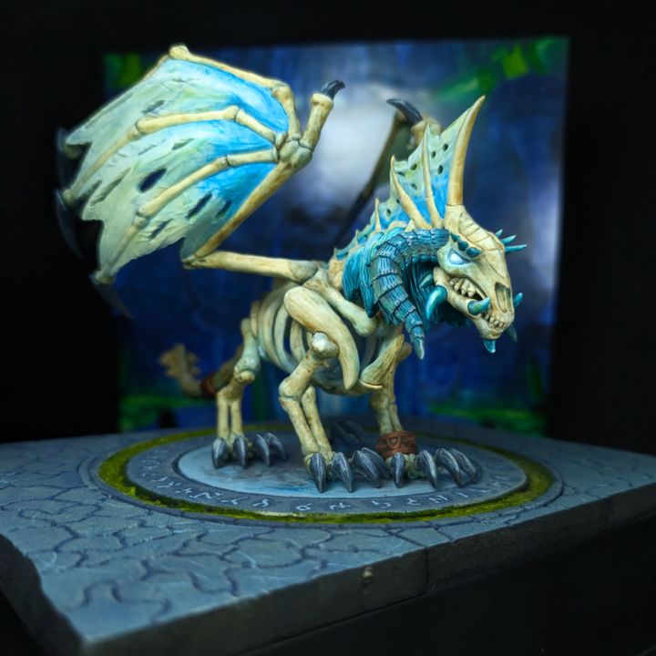 3D Print of Giant Undead Frost Dragon by GloomyDungeonStudio