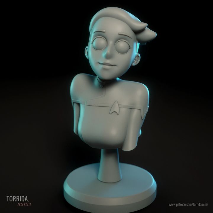 3D Printable D'Vana Tendi bust by Torrida Minis