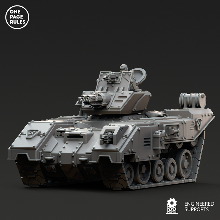 3D Printable Light APC - Human Defense Force by One Page Rules