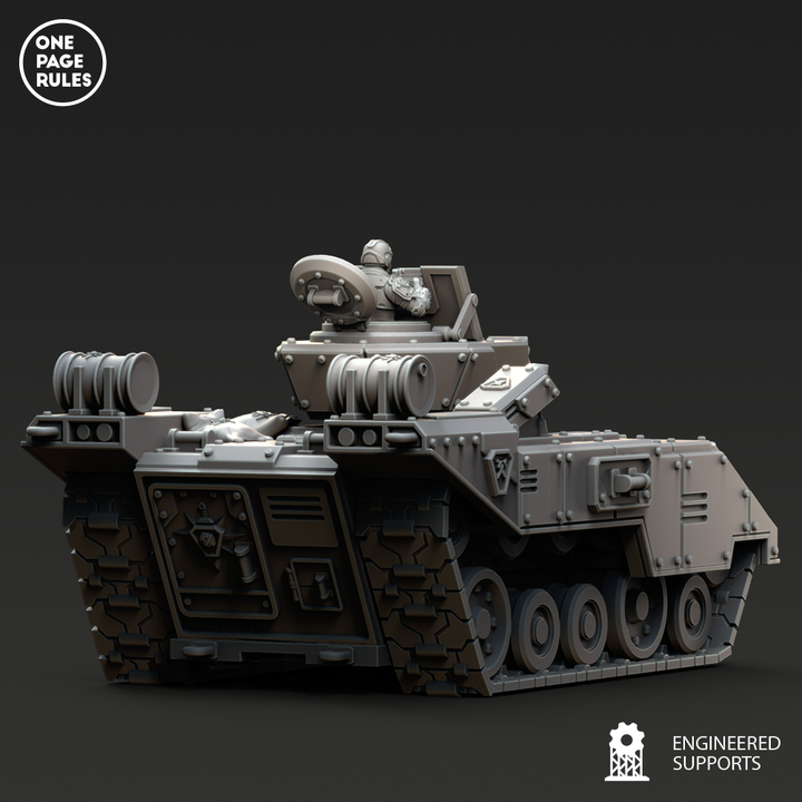 3D Printable Light APC - Human Defense Force by One Page Rules