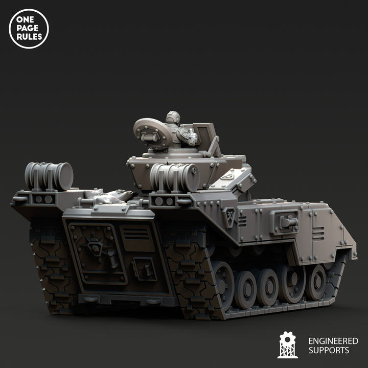 3D Printable Light APC - Human Defense Force by One Page Rules