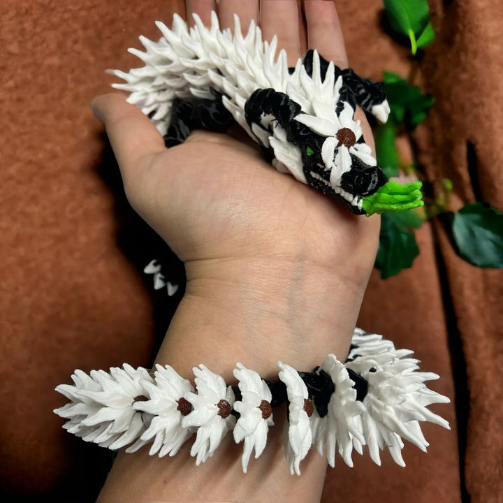 3D Printable ARTICULATED FLOWER DRAGON by MELS 3D LABS