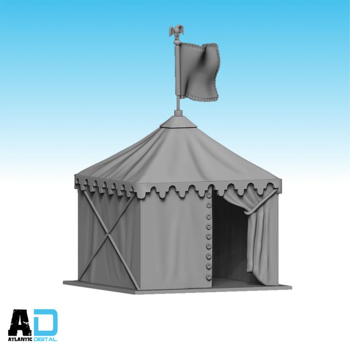 3D Printable Napoleonic Tents and camp accessories by Wargames Atlantic