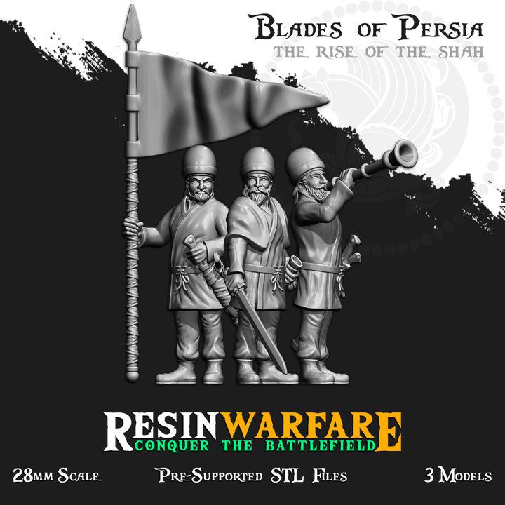 3D Printable Persian Command Group - Blades of Persia by ResinWarfare