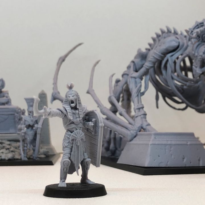 3D Printable Pharaoh's Legacy: Pharaoh Mummy by Crab Miniatures