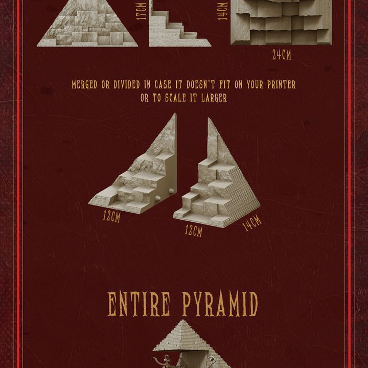 3D Printable Pharaoh's Legacy: Pyramid Showcase by Crab Miniatures