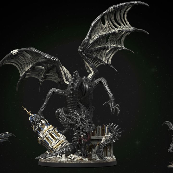 3D Printable BUNDLE#18 - Xenomorph Dragon by Necropunks Miniatures