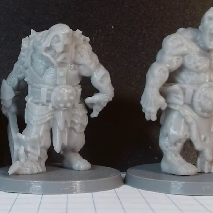 3D Print of Undead Ogres (Pre Supported) by wyattofearp