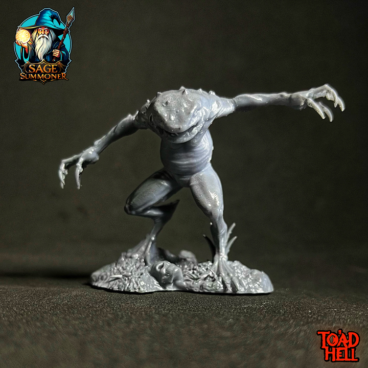 3D Printable Red Slaad Toad 1 - Toad Hell - FREE STL by Sage Summoner