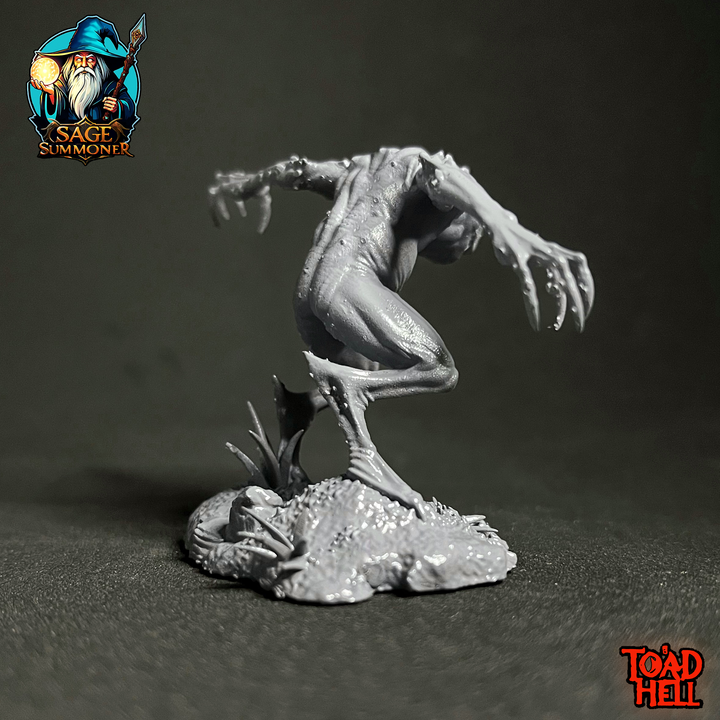 3D Printable Red Slaad Toad 1 - Toad Hell - FREE STL by Sage Summoner