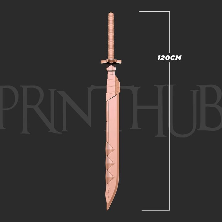 3D Printable Dragon Bone Sword - Maki Zenin - JJK Cosplay by Printhub