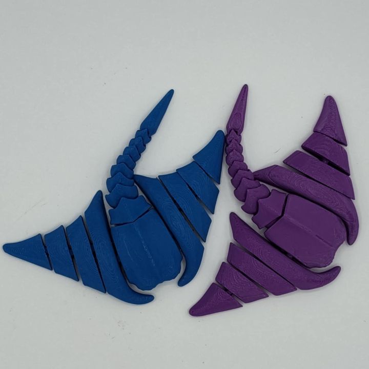 3D Printable STING RAY ARTICULATION by MELS 3D LABS