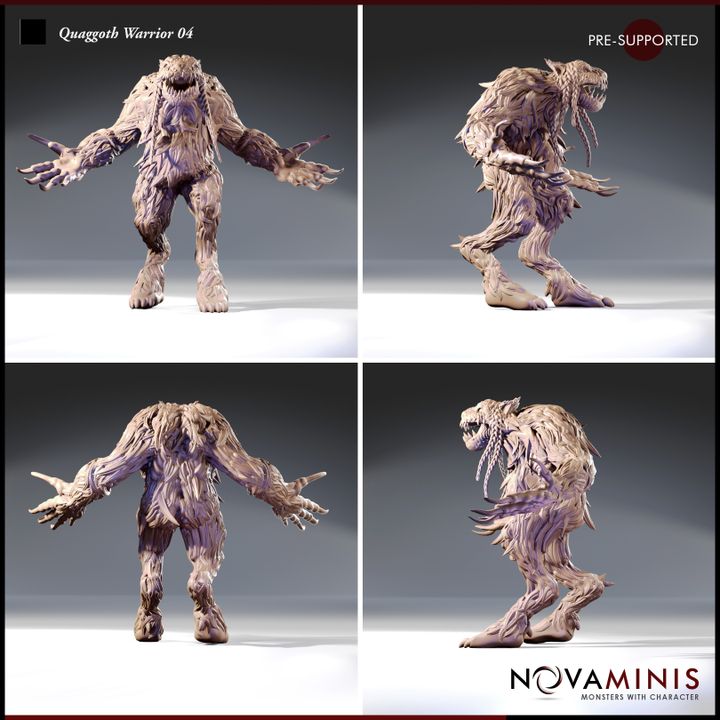 3D Printable Quaggoth Warrior 04 by NOVAMINIS