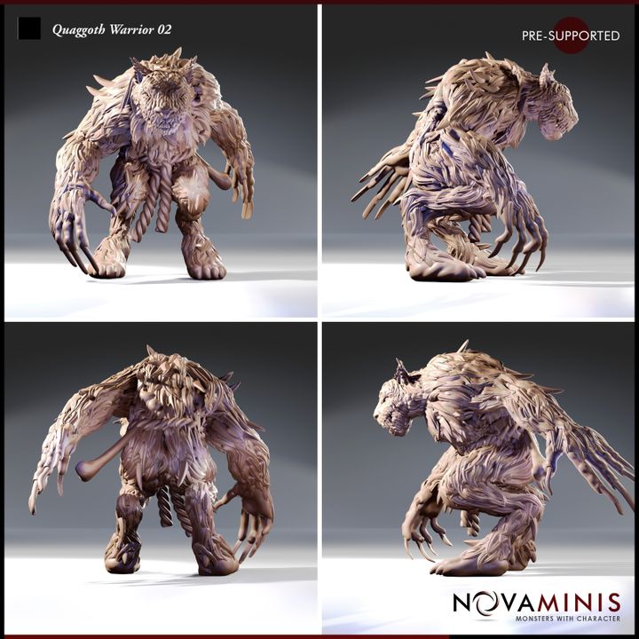 3D Printable Quaggoth Warrior 02 by NovaMinis