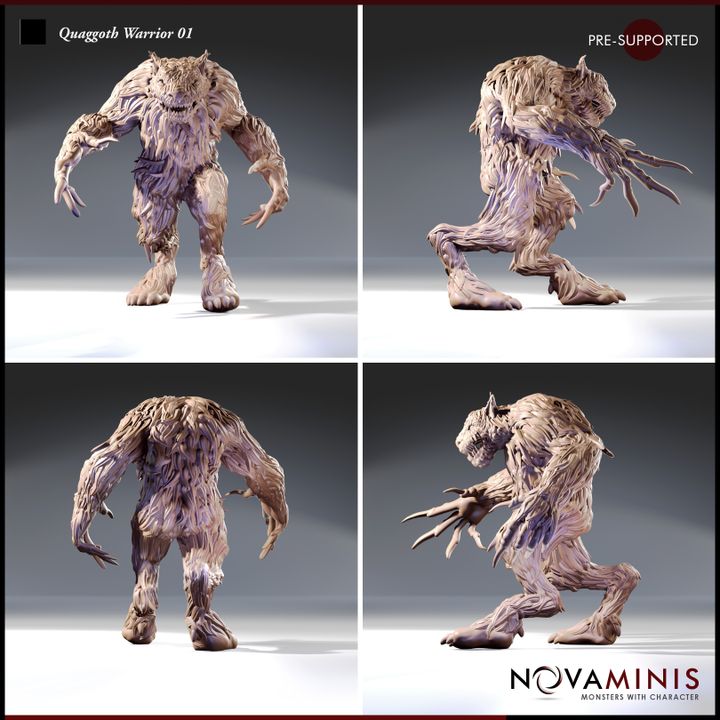 3D Printable Quaggoth Warrior 01 by NovaMinis