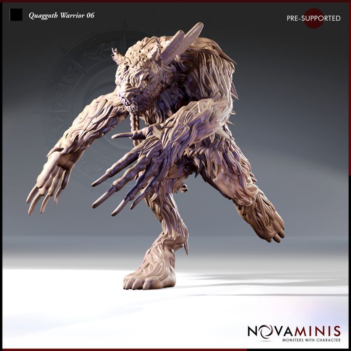 3D Printable The Realm of Shadows: Feral Quaggoths by NovaMinis