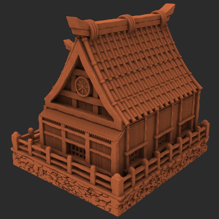 3D Printable Stylized Japanese architecture by Proxywars
