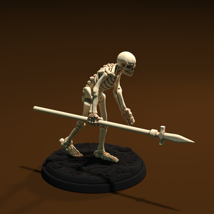 3D Printable Undead Skeleton Warband – 28mm Fantasy Miniature Set for ...