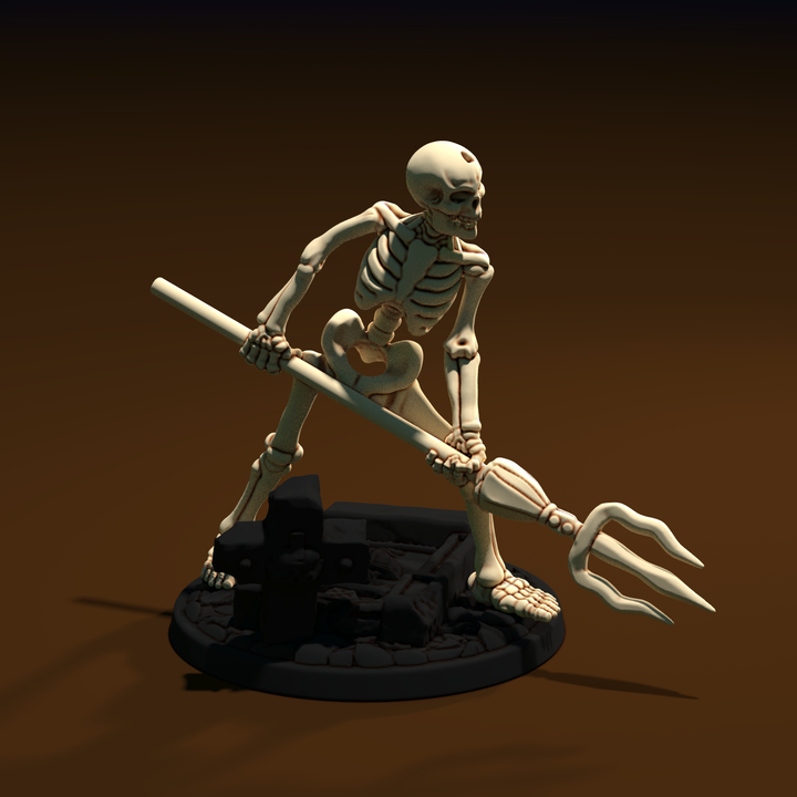 3D Printable Undead Skeleton Warband – 28mm Fantasy Miniature Set for ...