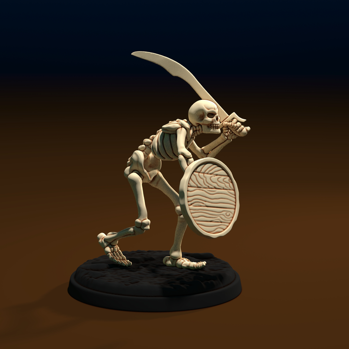 3D Printable Undead Skeleton Warband – 28mm Fantasy Miniature Set for ...