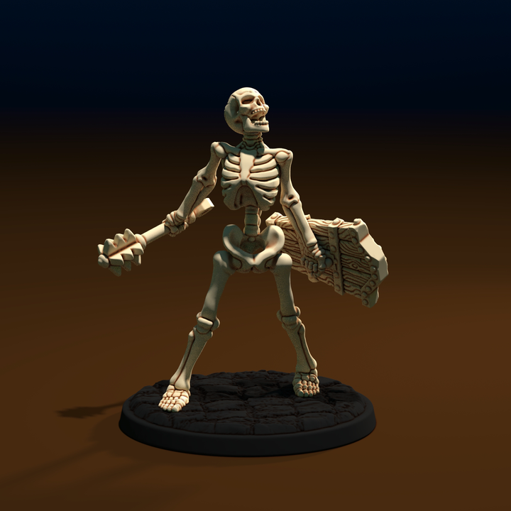 3D Printable Undead Skeleton Warband – 28mm Fantasy Miniature Set for ...