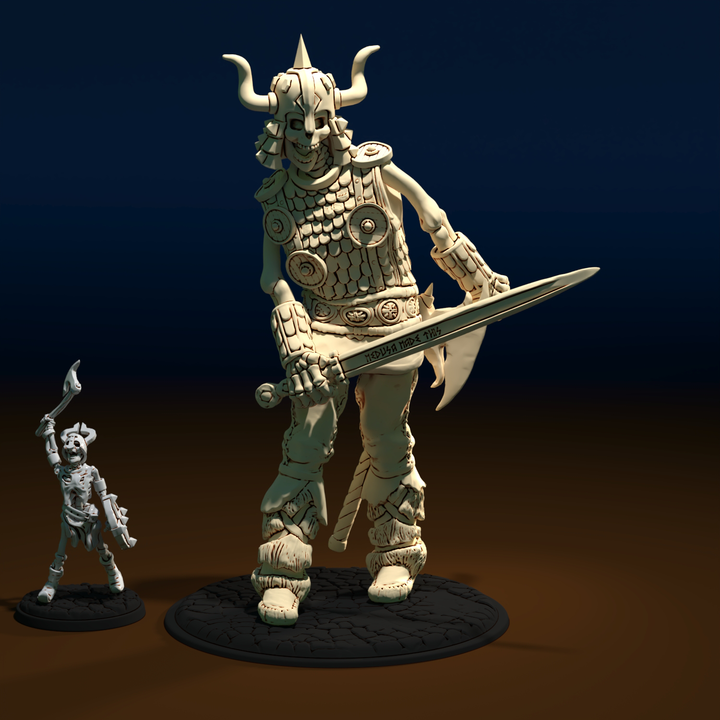 3D Printable Undead Skeleton Warband – 28mm Fantasy Miniature Set for ...