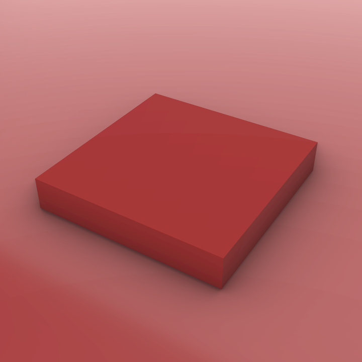 3D Printable LEGO Flat Tile 2X2 by VLAD-MARIUS