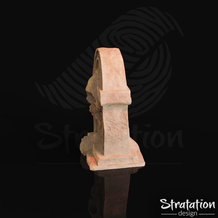 3D Printable Deathmark Halloween Gravestone by Stratation Design