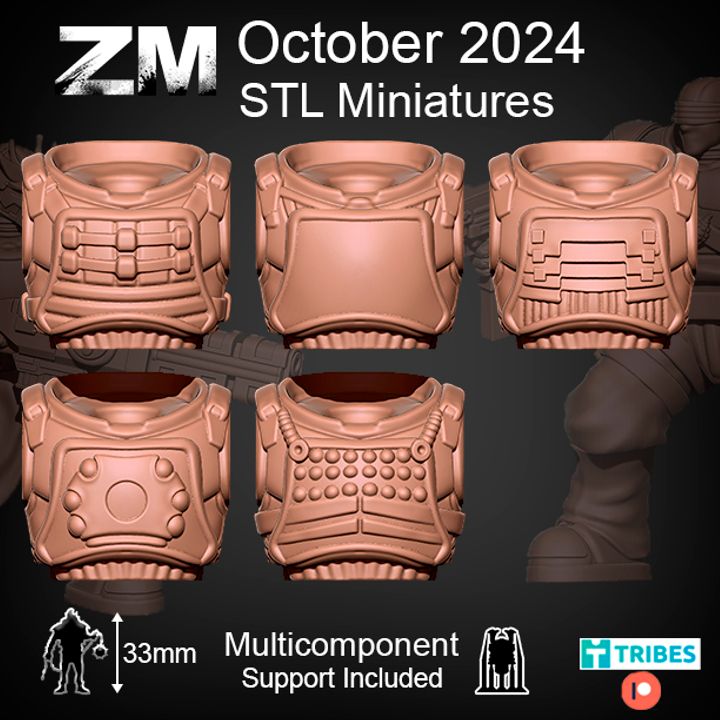 3D Printable Space Samurai Heavy Weapons by Zierzo Miniaturas