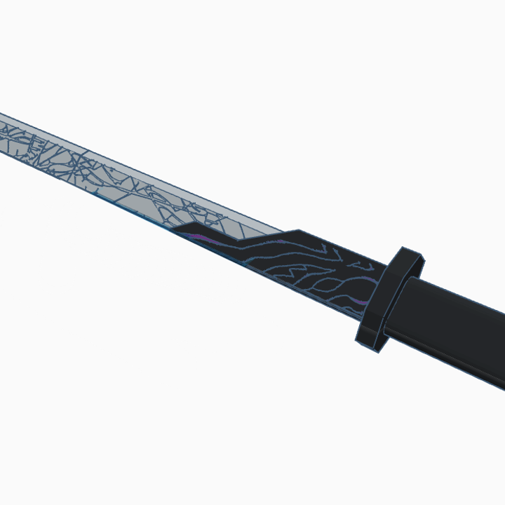 3D Printable SCISSOR SEVEN SWORD by Sergio Rodriguez Jimenez
