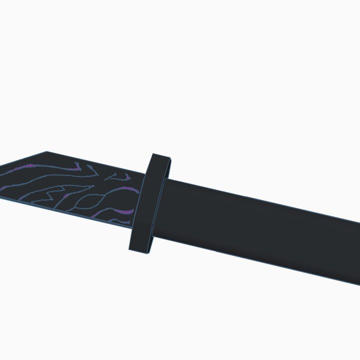 3D Printable SCISSOR SEVEN SWORD by Sergio Rodriguez Jimenez