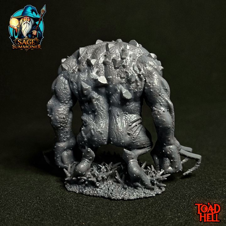 3D Printable Blue Slaad Toad 3 - Toad Hell by Sage Summoner