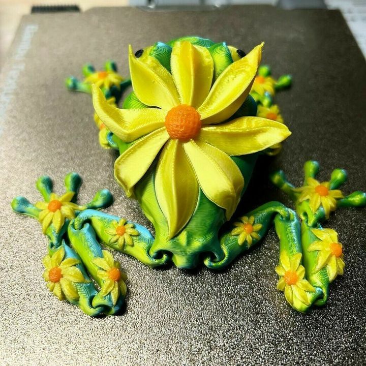 3D Printable ARTICULATED FLOWER FROG by MELS 3D LABS