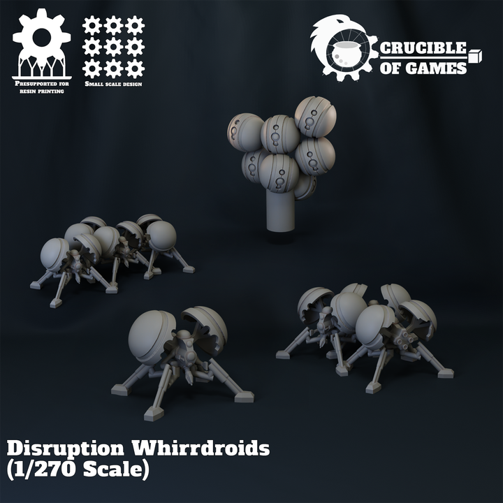 3D Printable Disruption Whirrdroids by Crucible of Games