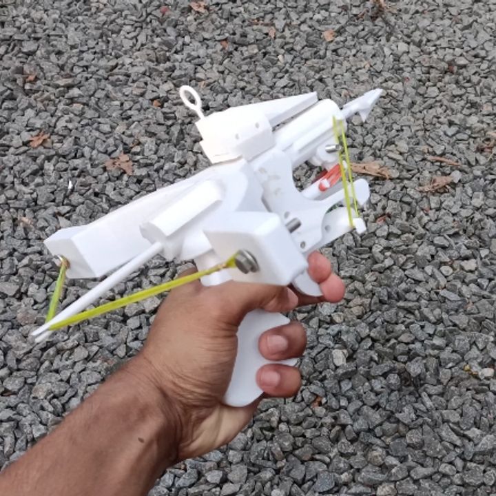 3D Printable RUBBER BAND CROSSBOW by MELS 3D LABS