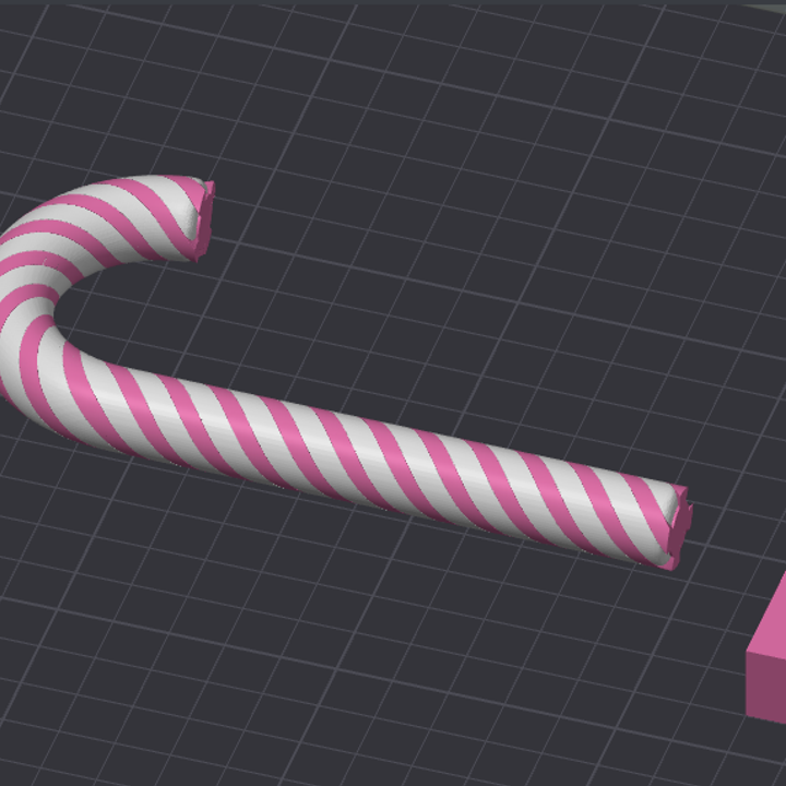 3D Printable MULTIPART MULTICOLOR CANDY CANE by MELS 3D LABS