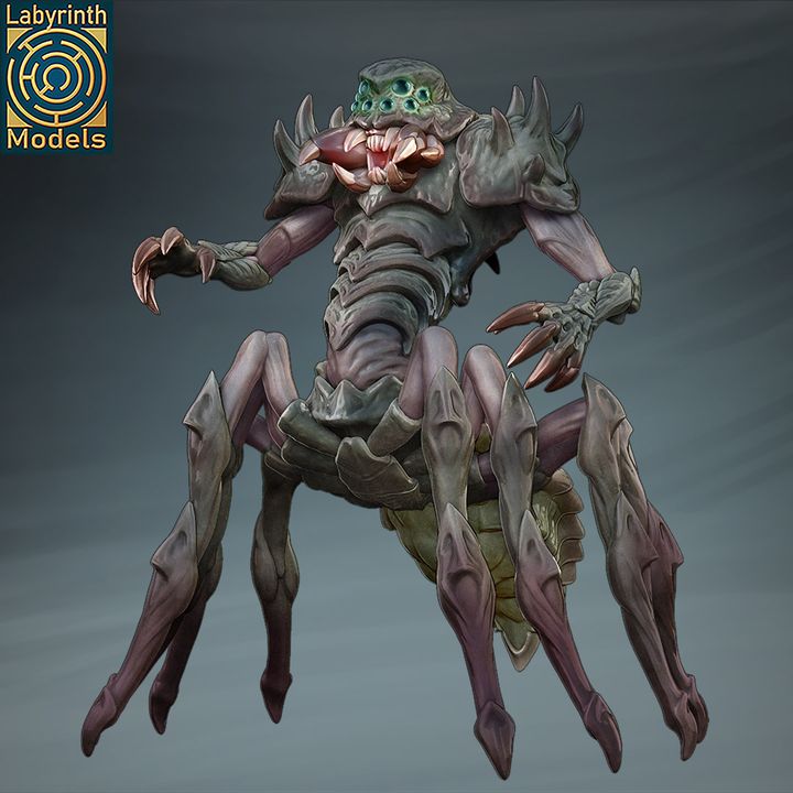 3D Printable Spider Demons - 32mm scale by Labyrinth Models