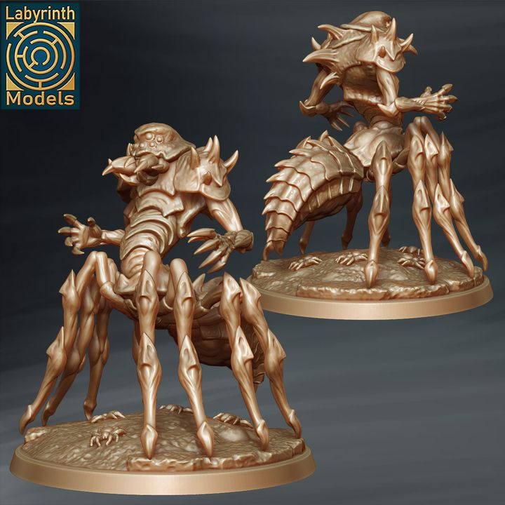 3D Printable Spider Demons - 32mm scale by Labyrinth Models