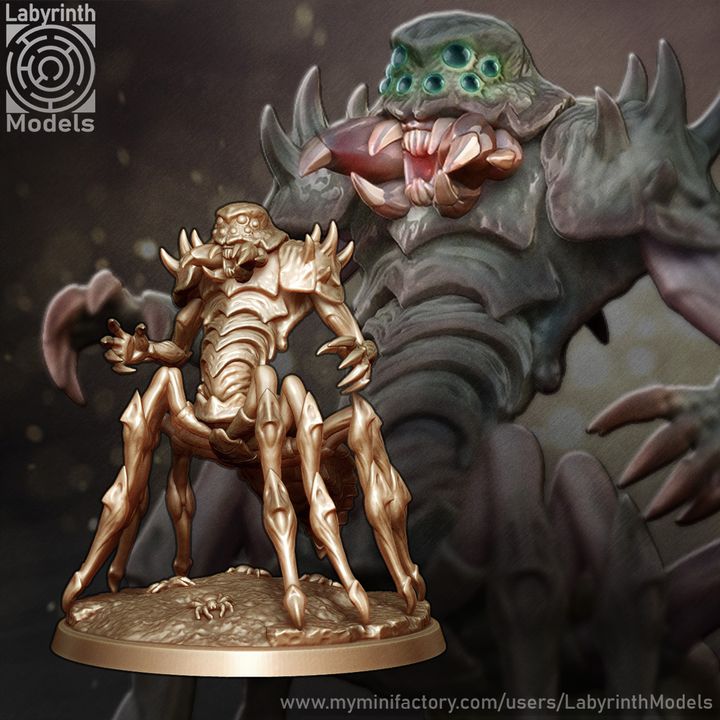 3D Printable Spider Demons - 32mm scale by Labyrinth Models