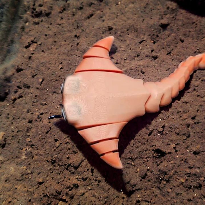 3D Printable ARTICULATED MINI STING RAY by MELS 3D LABS