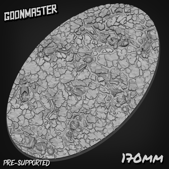 3D Printable Dried Mud and Bone Base Set by Goon Master
