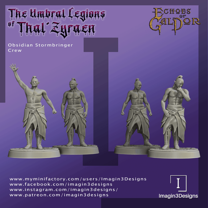 3D Printable Obsidian Stormbringer (Drow War Machine) by Imagin3Designs