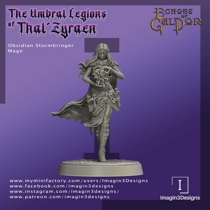 3D Printable Obsidian Stormbringer (Drow War Machine) by Imagin3Designs