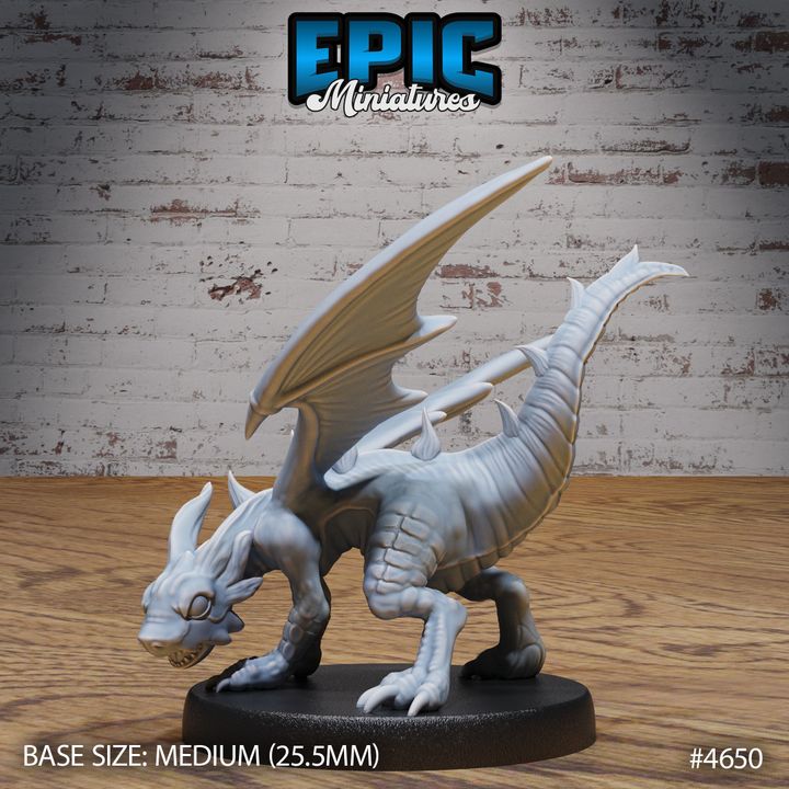 3D Printable Light Dragon Wyrmling Stand / Holy Legendary Drake ...