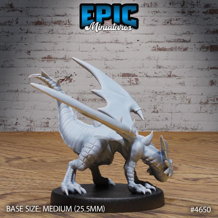 3D Printable Light Dragon Wyrmling Set / Holy Legendary Drake / Ancient ...