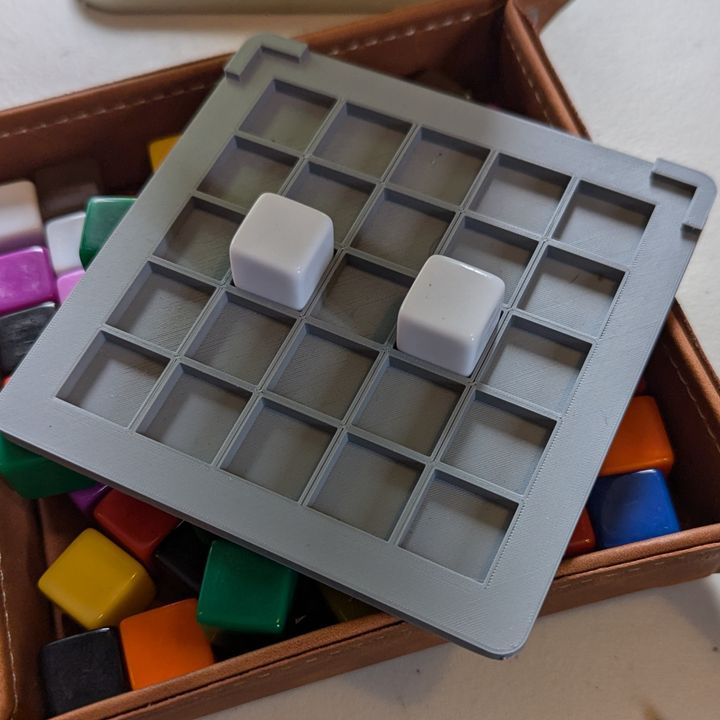 3D Printable xTool F1 Laser - Base Plate - 16mm Dice 5x5 by brander ...