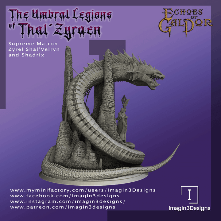 3D Printable Supreme Matron Zyrel Shal'Velryn by Imagin3Designs