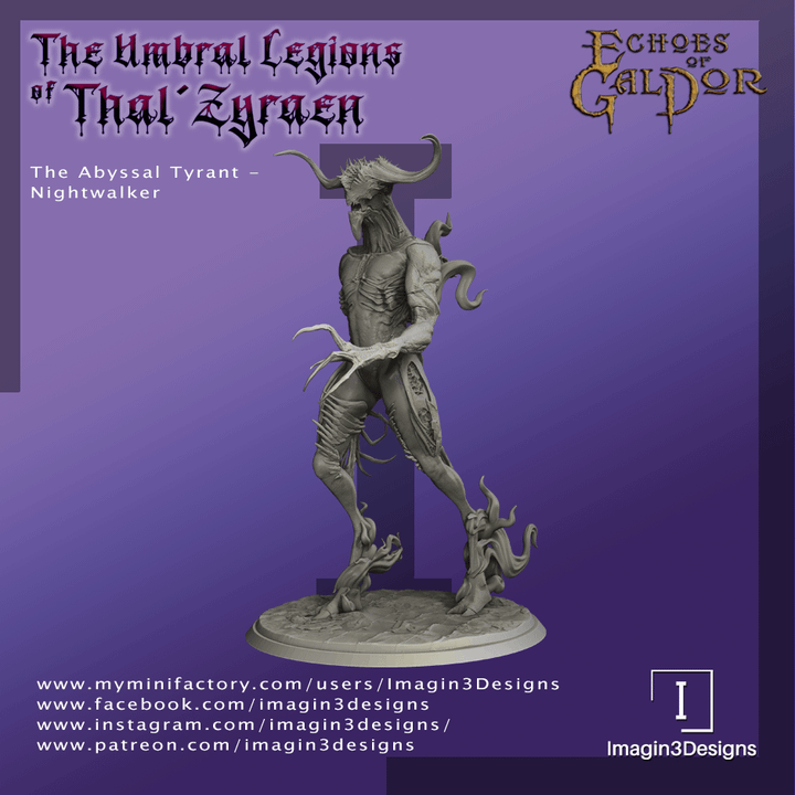 3D Printable Vrak'Thul, the Abyssal Tyrant (Nightwalker) by Imagin3Designs