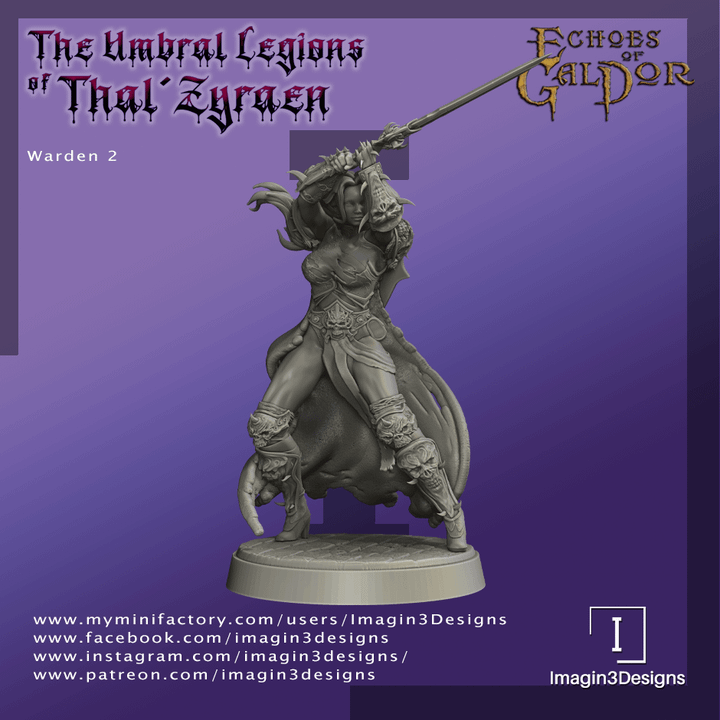 3D Printable The Obsidian Wardens (Drow Elite Guard) by Imagin3Designs