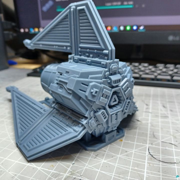 3D Print of DARK GHOST STARSHIP by Cowborg